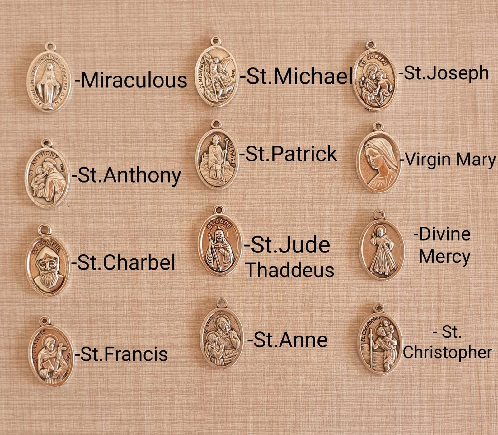 Catholic Medal Pendants Stainless Steel Necklace With - Etsy