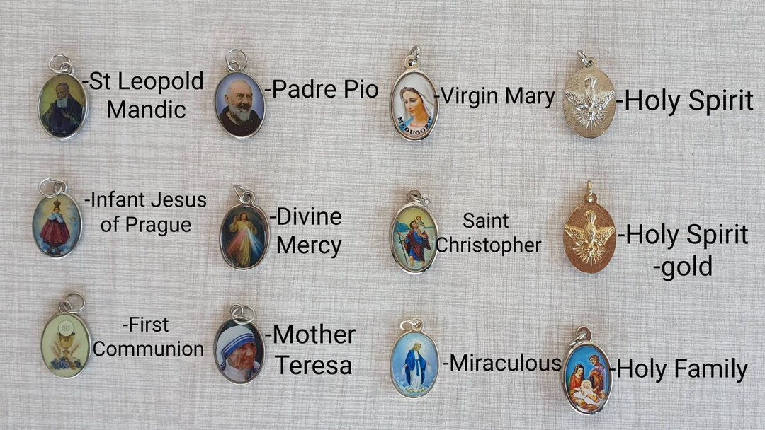 Saint Medals, Medal Pendants, 1 Medals of Saints, Pendants for Necklace ...