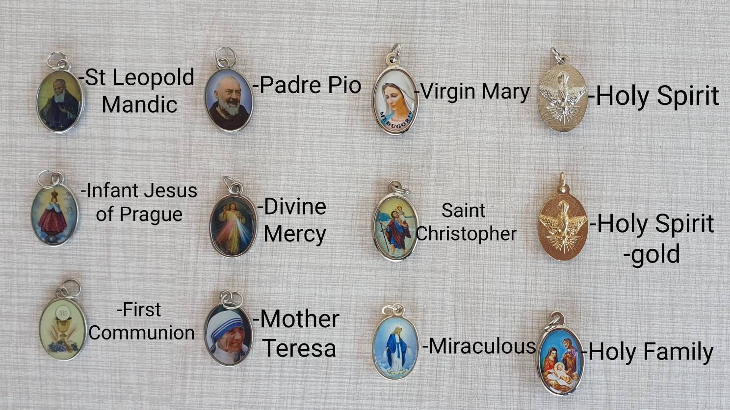 Saint Medals Medal Pendants 1 Medals of Saints | Etsy