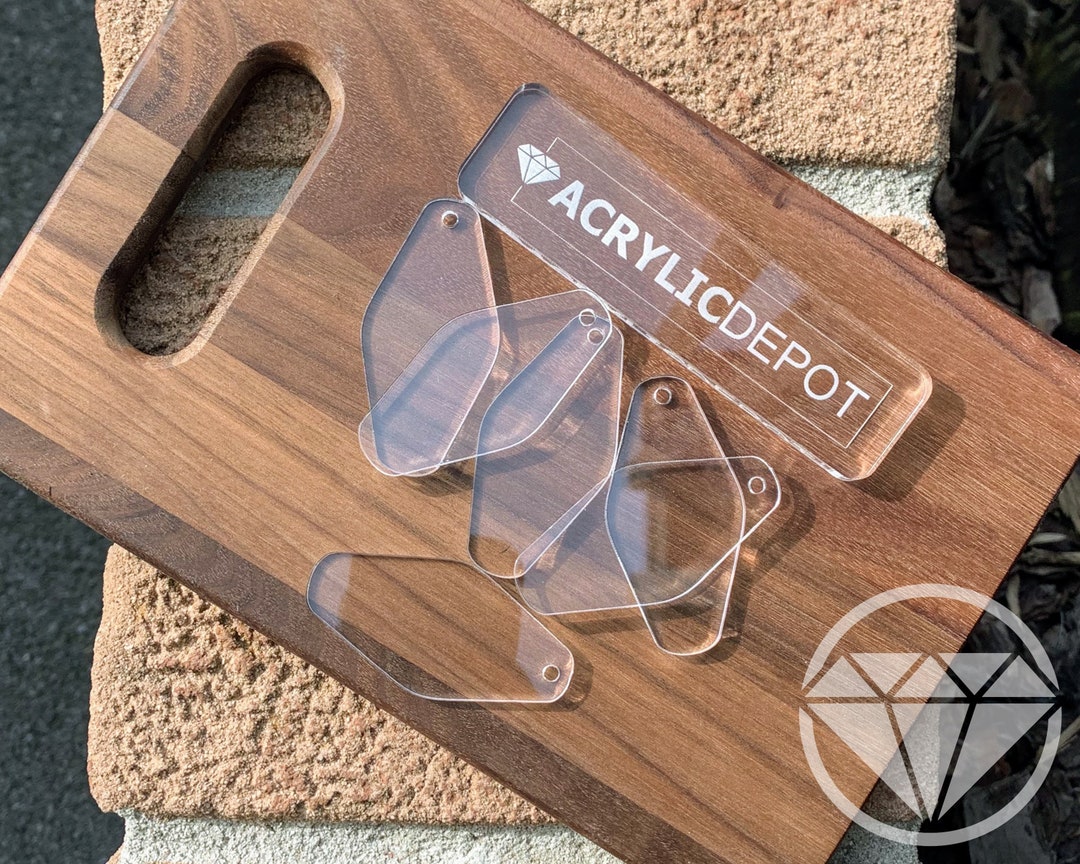 Keychain - Clear Acrylic Blanks - Perfect for Crafts, Diyer, Gifts ...