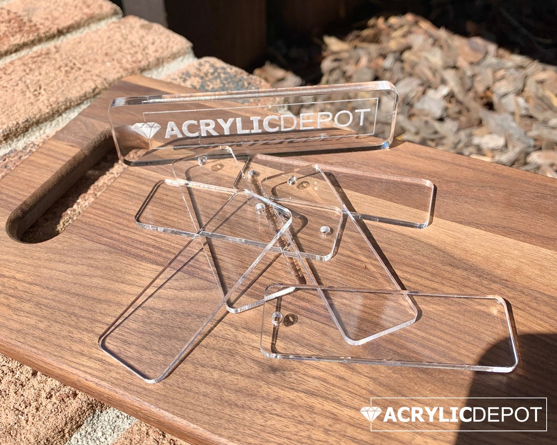 Keychain Clear Acrylic Blanks Perfect for Crafts Diyer - Etsy