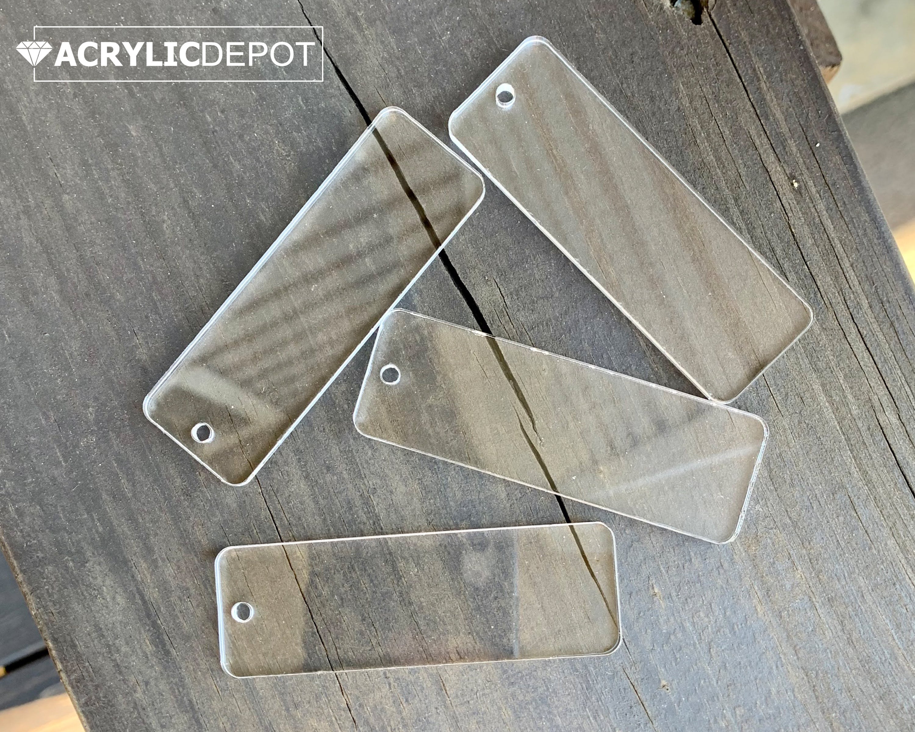 Keychain Clear Acrylic Blanks Perfect for Crafts Diyer - Etsy