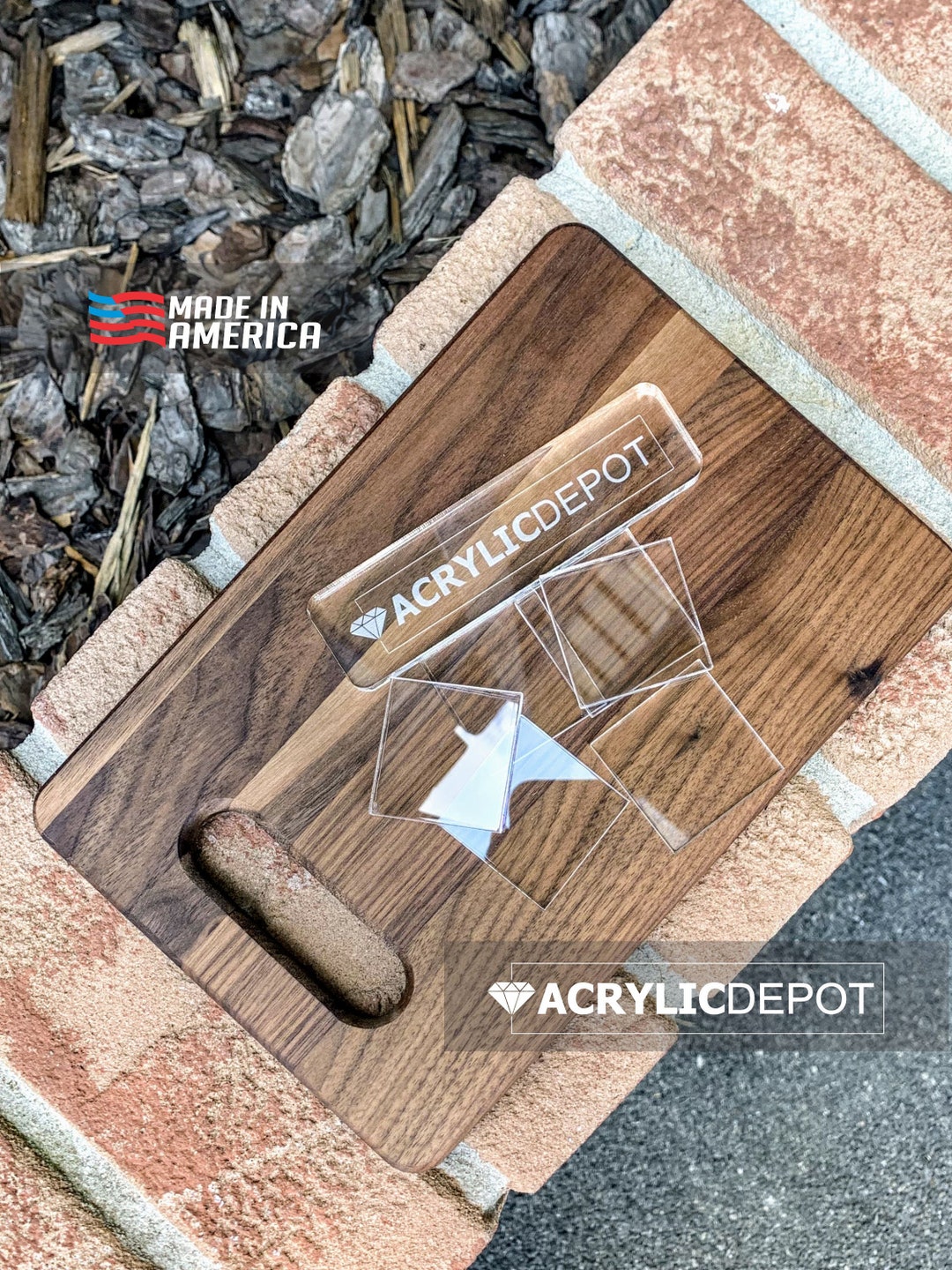 25 SQUARE Shaped Clear Acrylic Blanks, Cutouts - With/without Holes ...