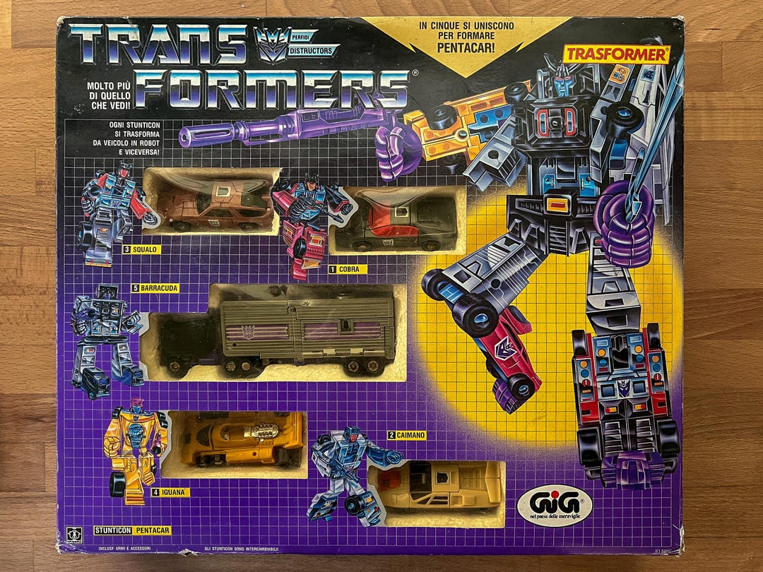 Vintage Original 1985 GIG Transformers G1 Menasor Giftset Complete in ...