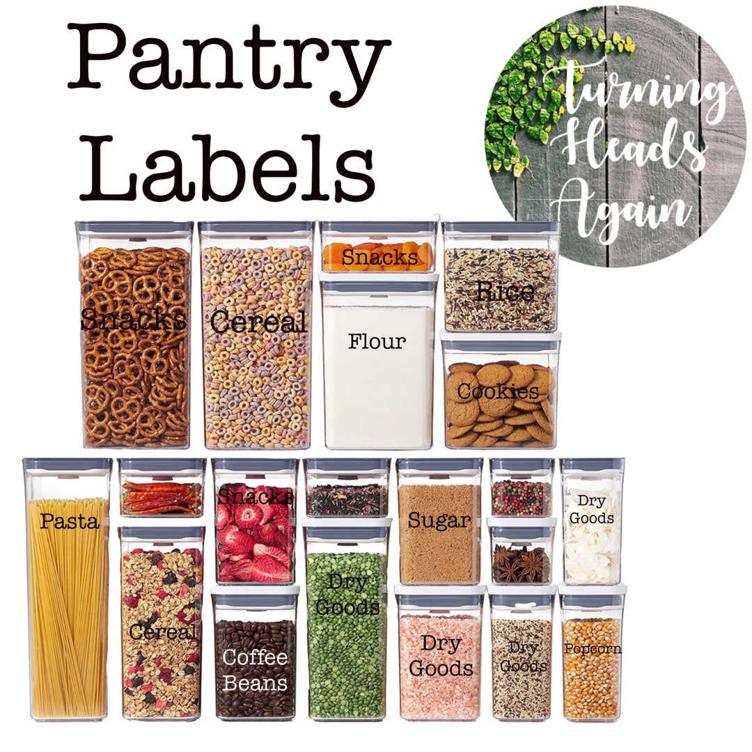 Labels for Organizing Pantry | up to 20 Customizable Labels | Baking ...