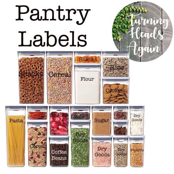 Farmhouse Pantry Labels - Etsy