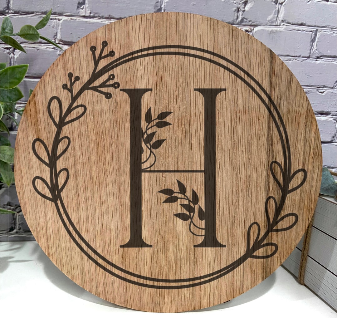Engraved Round Wood Trivet | Custom Wedding Gift | Personalized Family ...