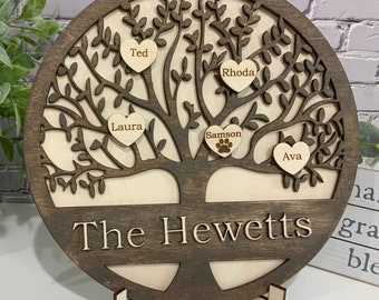 Custom Wood Family Tree Sign - Etsy