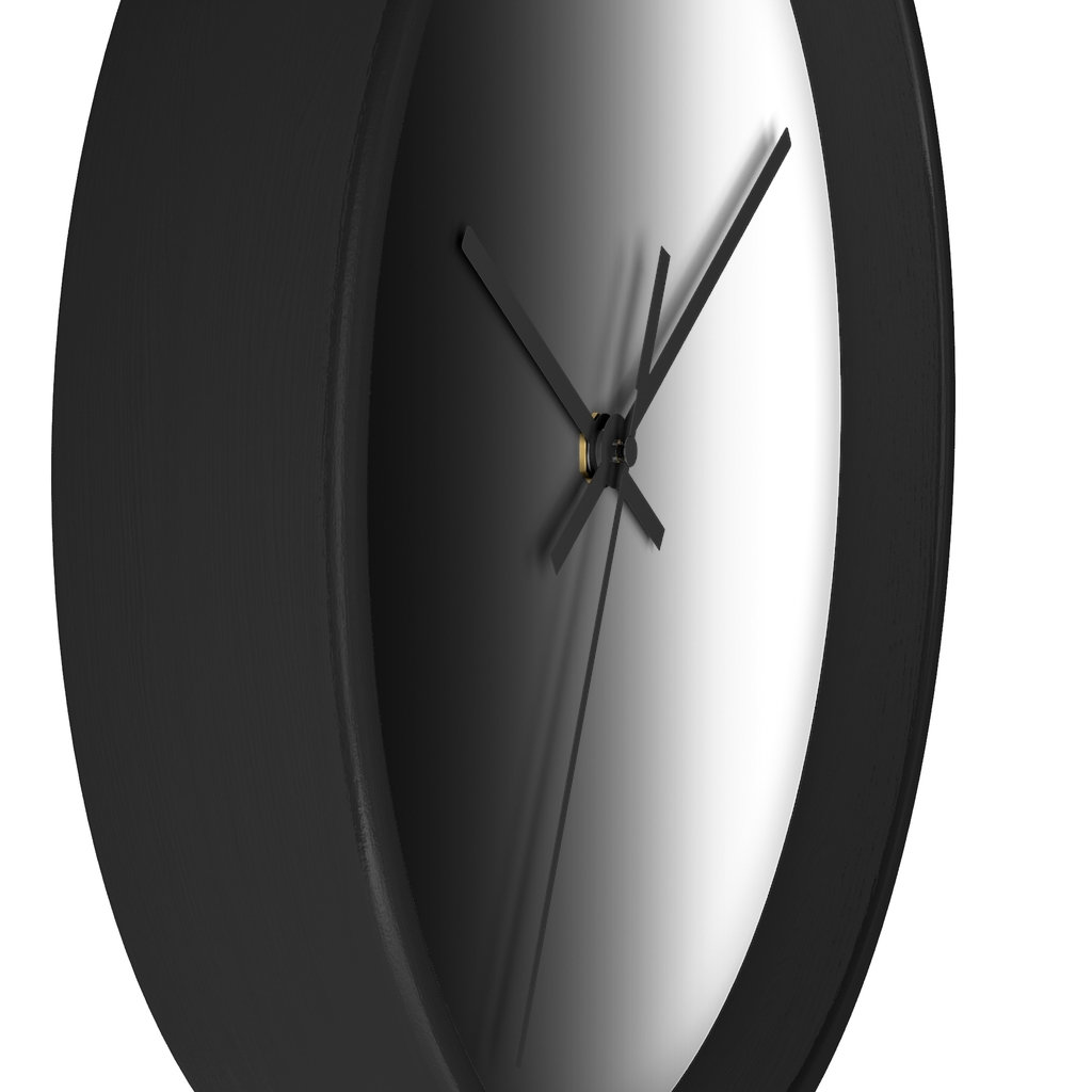 Minimalist Wall Clock in Grey Black and White Ombre - Etsy