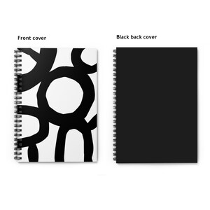 Abstract Black and White Notebook in Mid Century Style, Back to School ...
