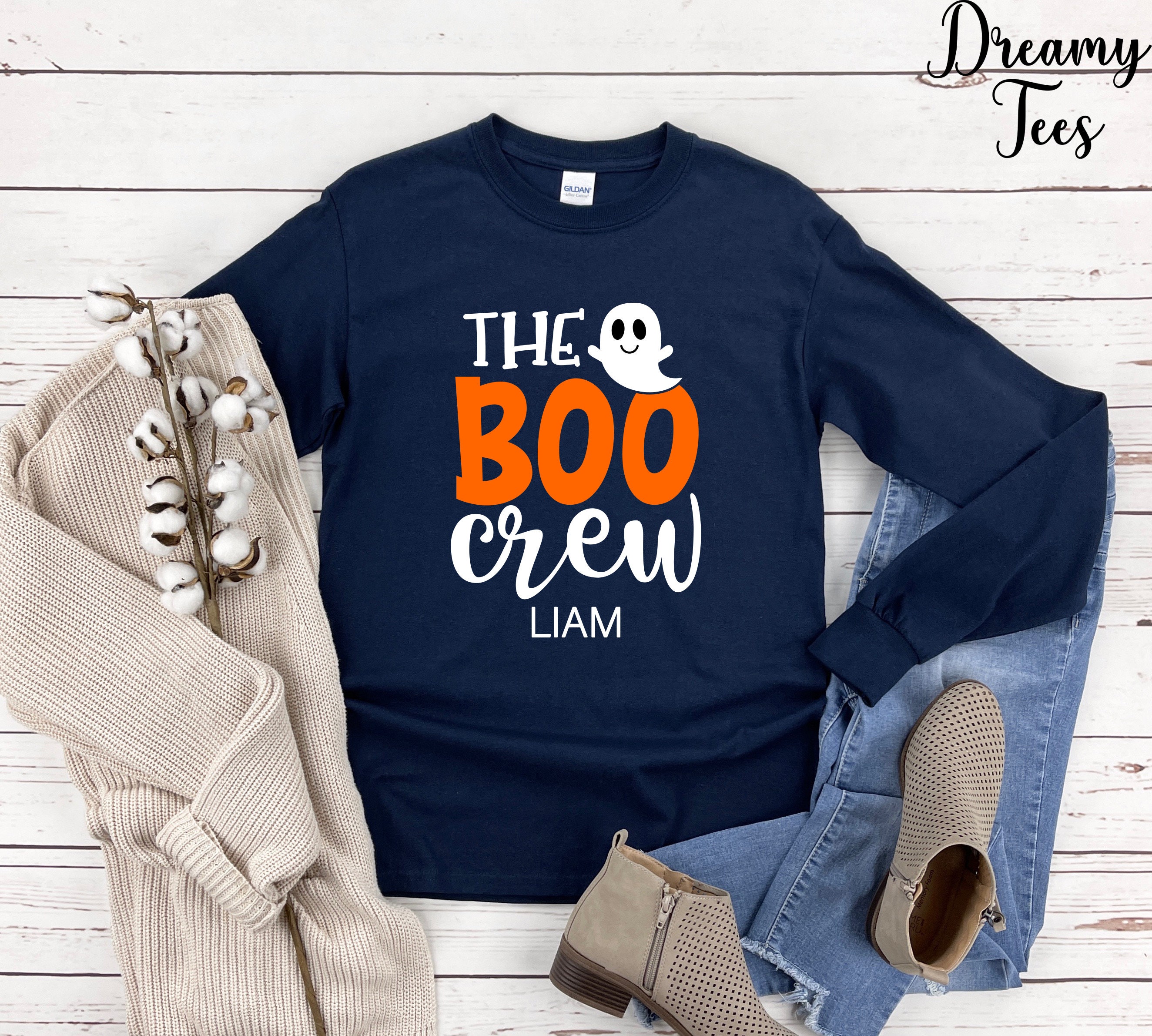 The Boo Crew Shirts Custom Halloween Shirts Kids Halloween - Etsy