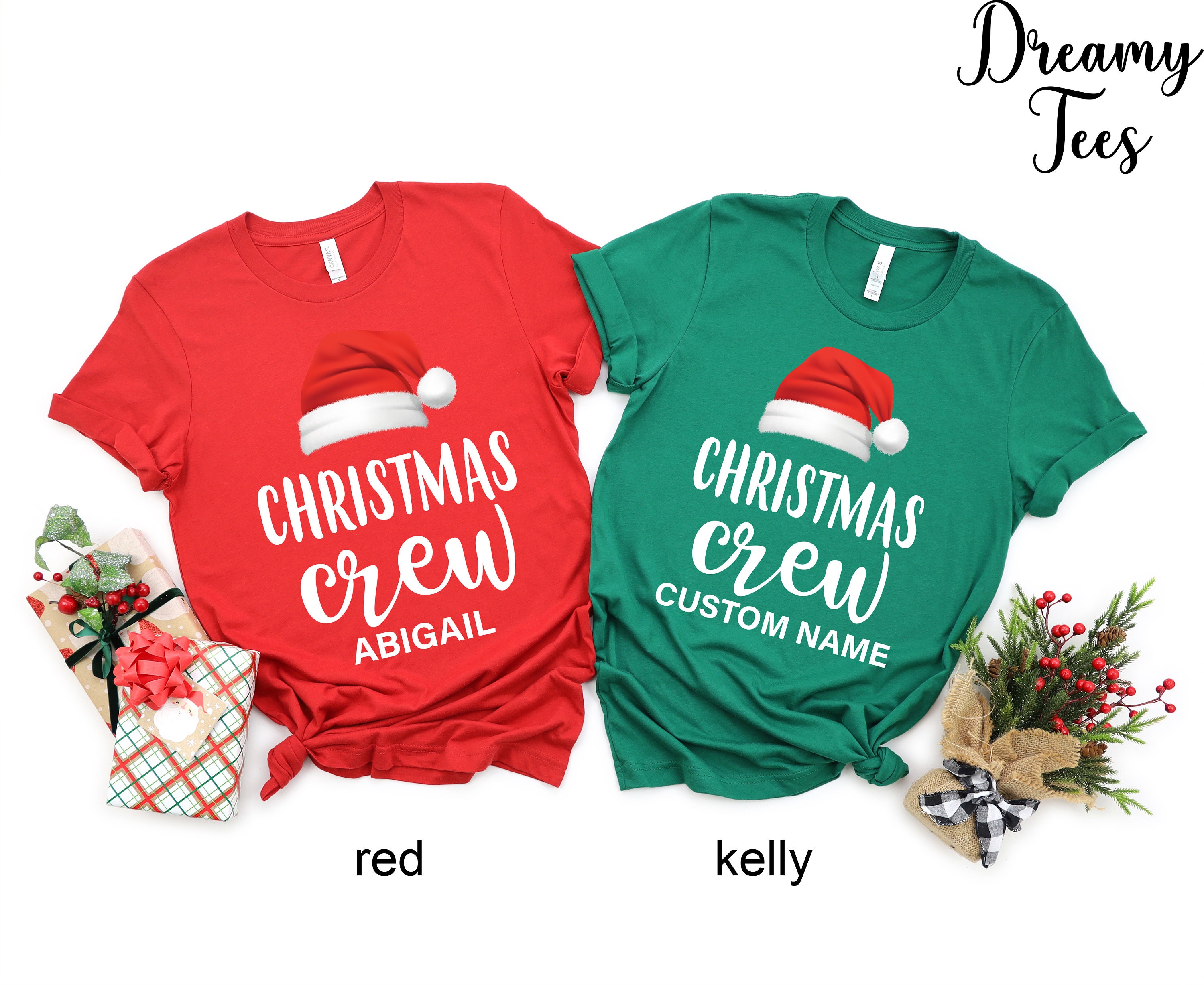 Custom Christmas Crew Shirts Christmas Family Shirts Santa - Etsy