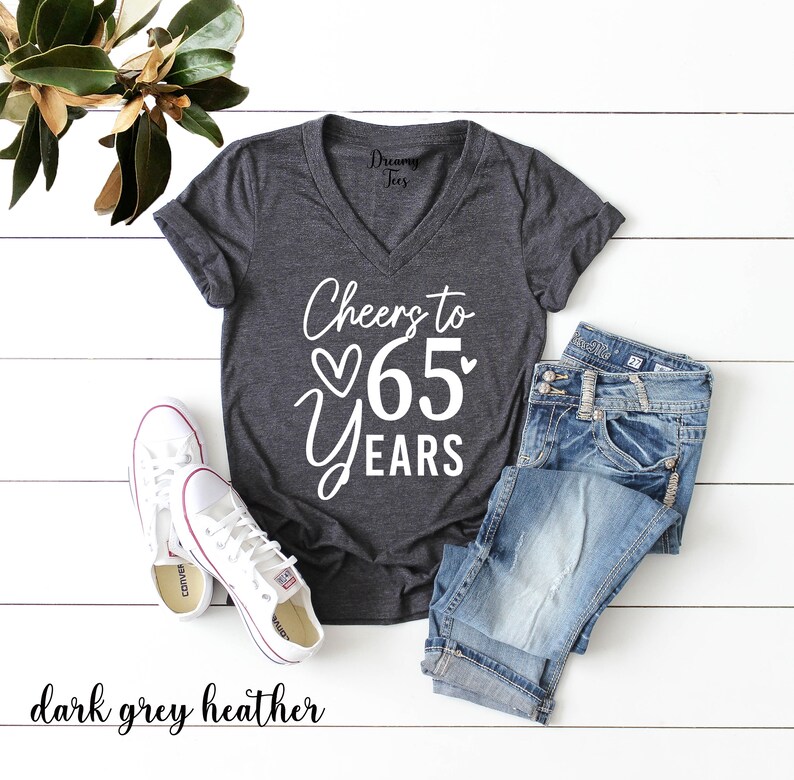 65th Birthday Shirt Cheers to 65 Years 65th Birthday Gift - Etsy