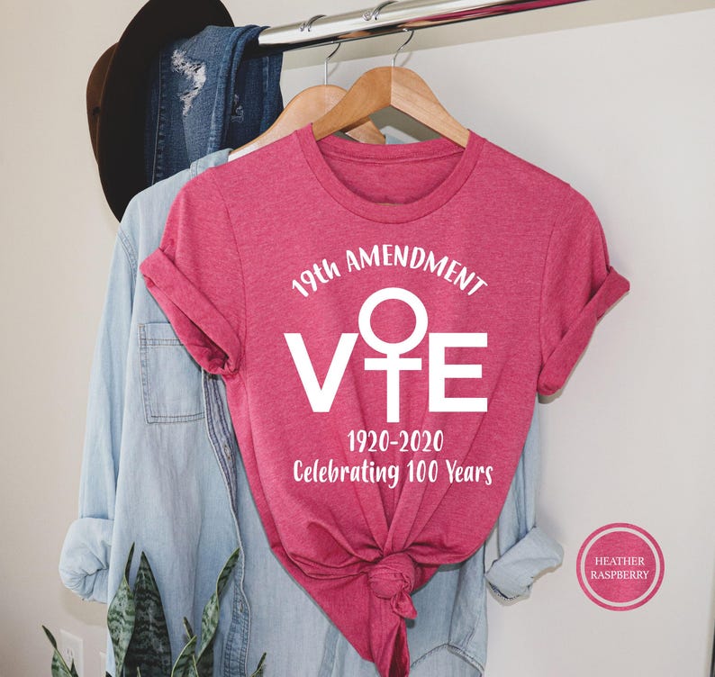 19th Amendment Vote Shirt, Women's Rights, Centennial - Etsy
