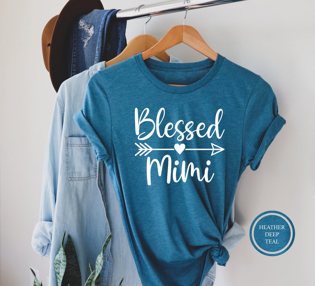 Blessed Mimi Shirt, Personalized Mimi Shirt, Custom Mimi Shirt, Grandma ...