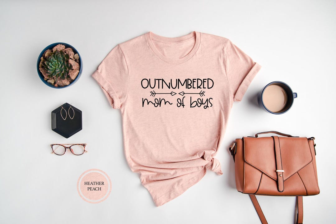 Outnumbered Mom of Boys Shirt, Mom Life Shirt, Gift for Mom, Mothers ...