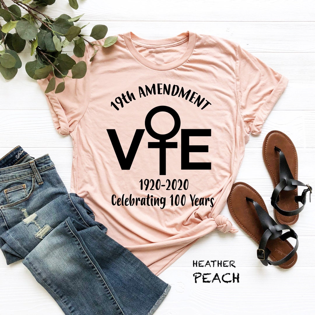19th Amendment Shirt, Celebrating 100 Years, Vote Shirts, Voting Shirt ...
