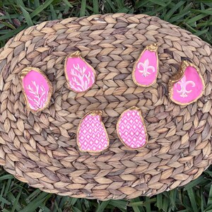 Pink Hand Painted Oyster Shell - Etsy