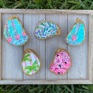 Colorful Hand Painted Oyster Shell - Etsy