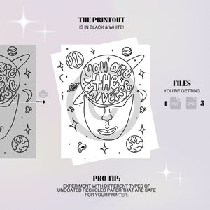 Printable Mindful Journey Inspirational | 5 Printable Coloring Prints ...