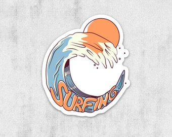 High Quality Laminated Surf Sticker... Surfer, Surf, Surfing, Skate ...