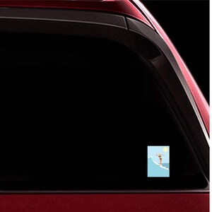 Girl Surf Art Hang Ten Surf Sticker for Hydroflask or Car or Bottle ...