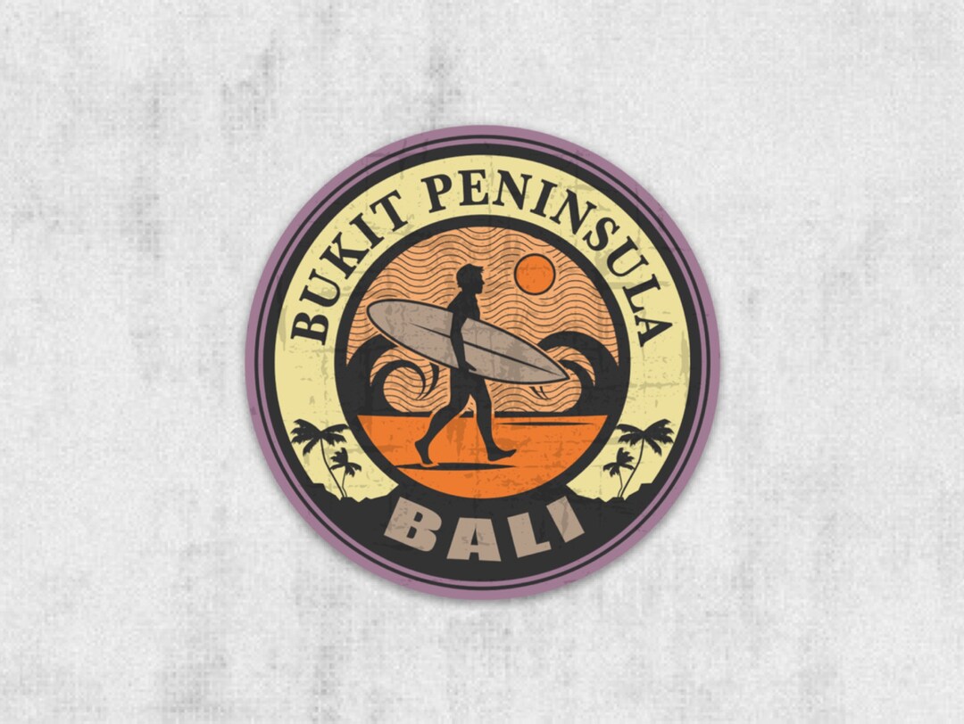 Bali Surf Sticker for Hydroflask or Car Boyfriend Gift Girlfriend Gift ...