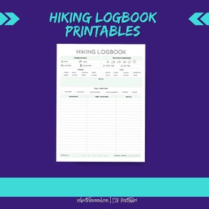 Hiking Logbook Printables | Hiking Journal | Hiking Diary | Hiking ...
