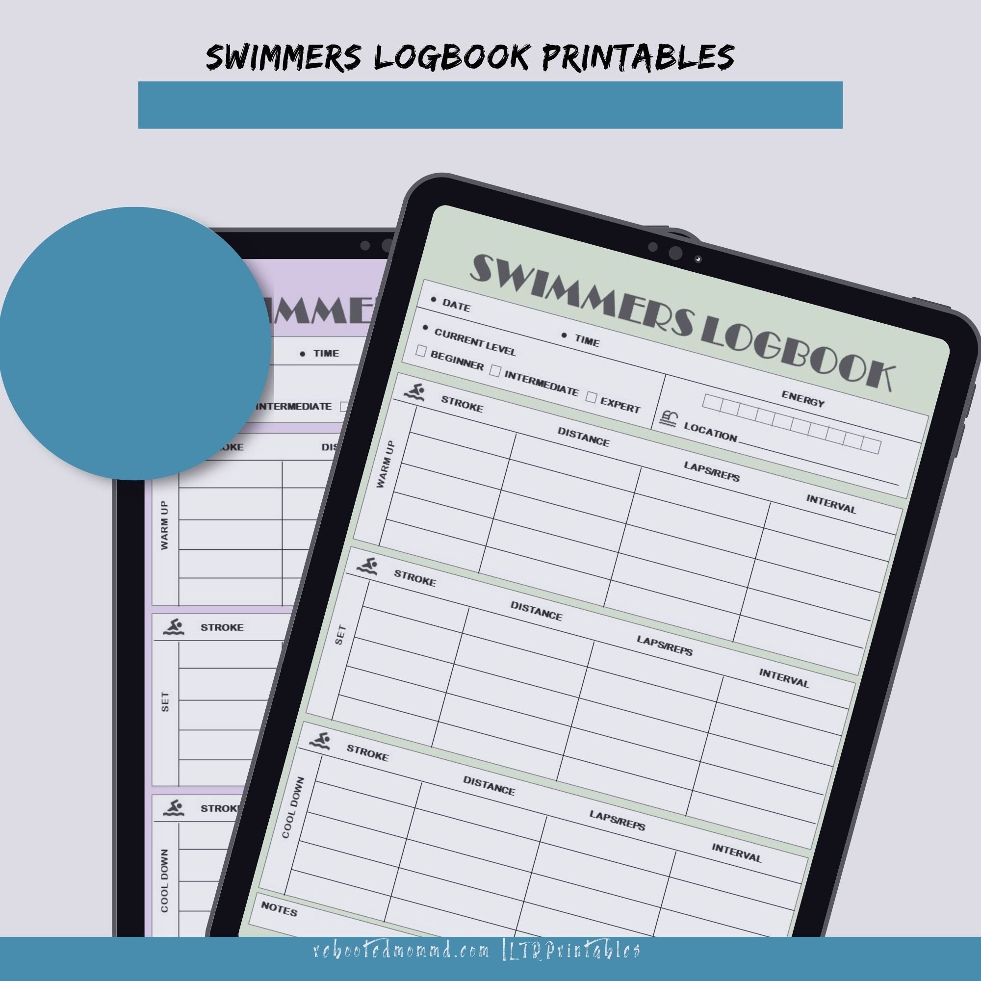 Swimmers Logbook Printables | Swimmers Journal | Swim Stroke Tracker ...