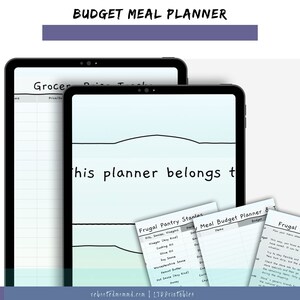 Budget Meal Plan Printables | Grocery List | Meal Planner | Meal Tips ...