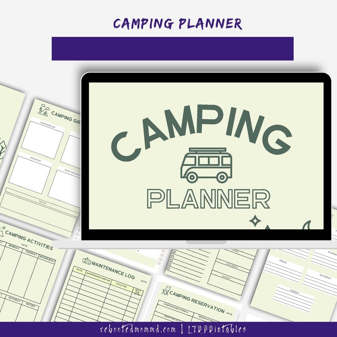 Complete Camping Journal Pages | Camping Planner, Packing Lists ...