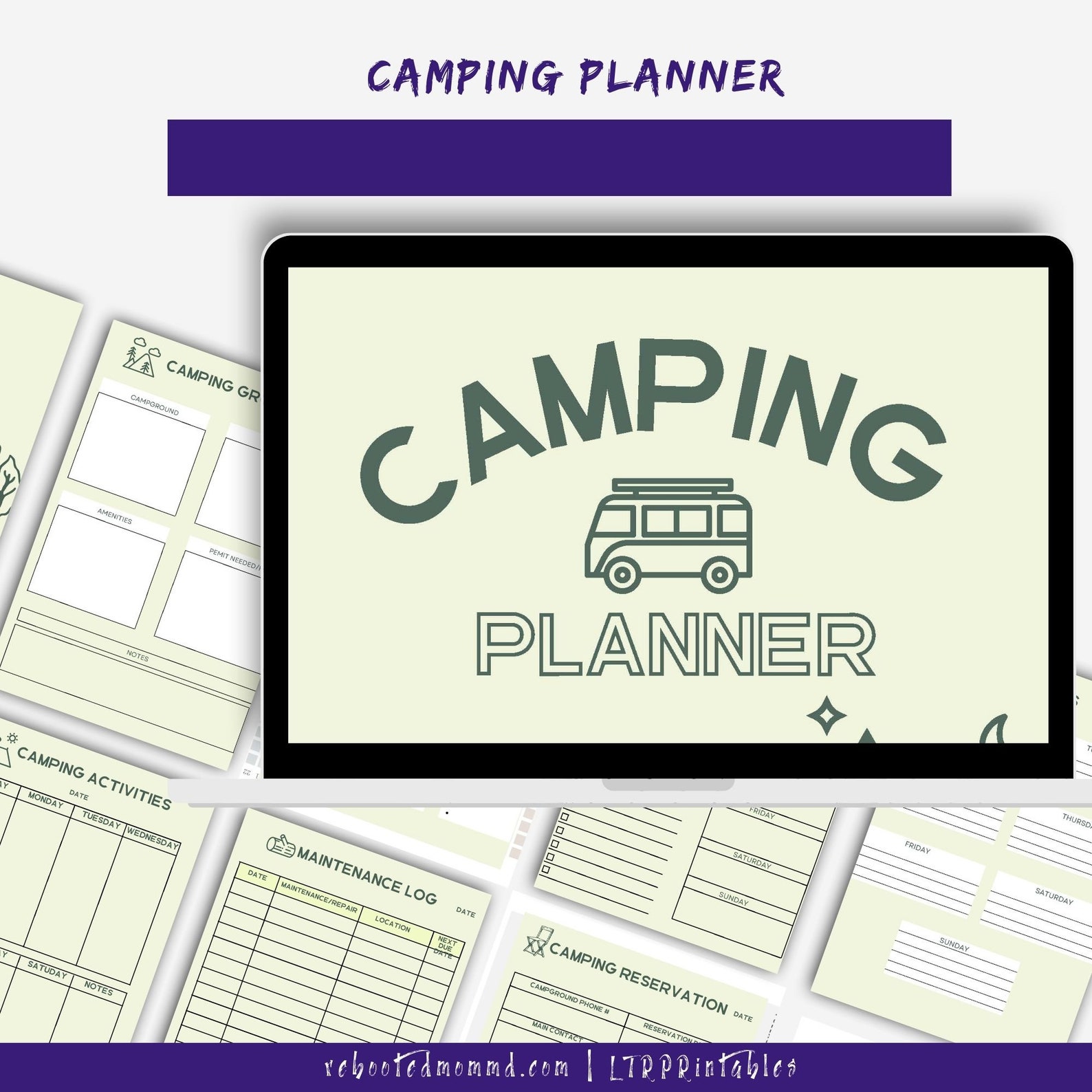 Complete Camping Journal Pages | Camping Planner, Packing Lists ...
