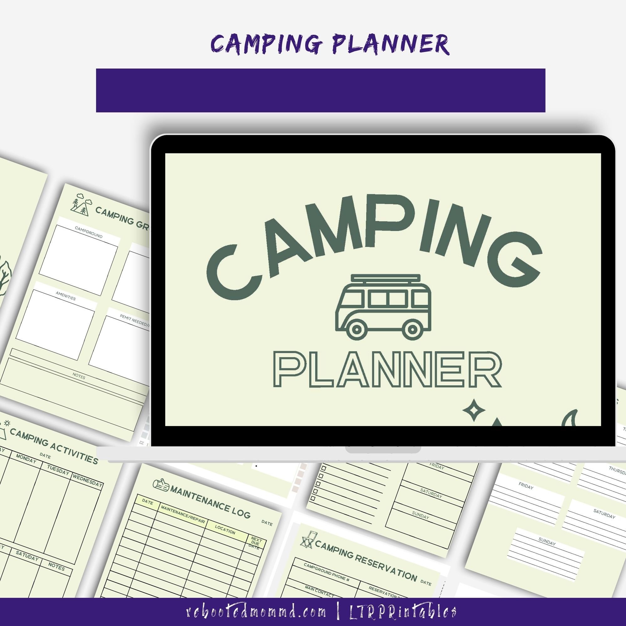 Complete Camping Journal Pages | Camping Planner, Packing Lists ...