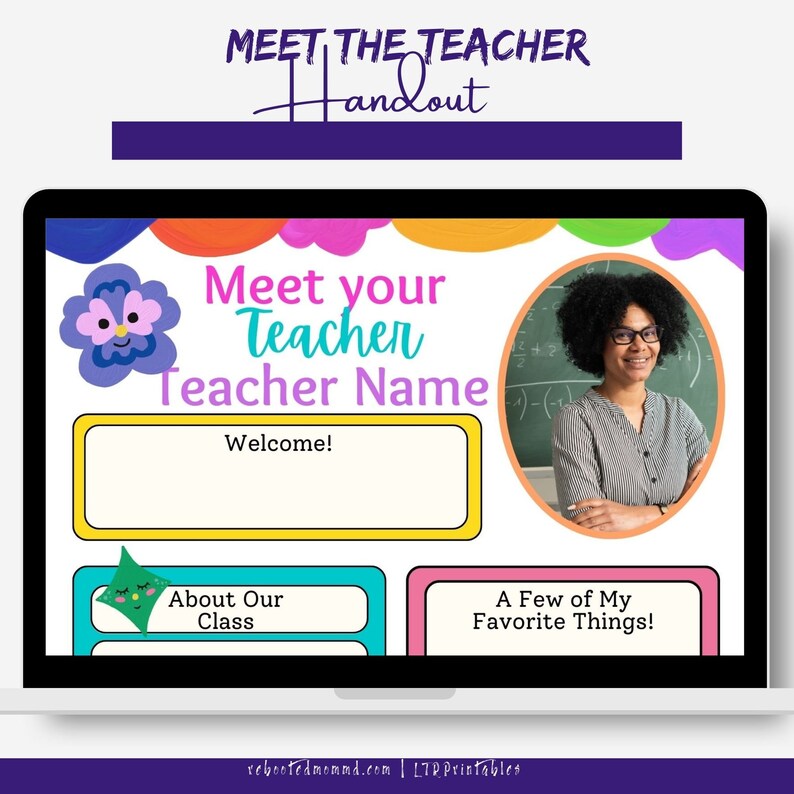 Meet the Teacher Banner Template Introduce Yourself to - Etsy