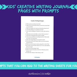 Kids' Creative Writing Worksheet Printables & Prompts| Writing ...