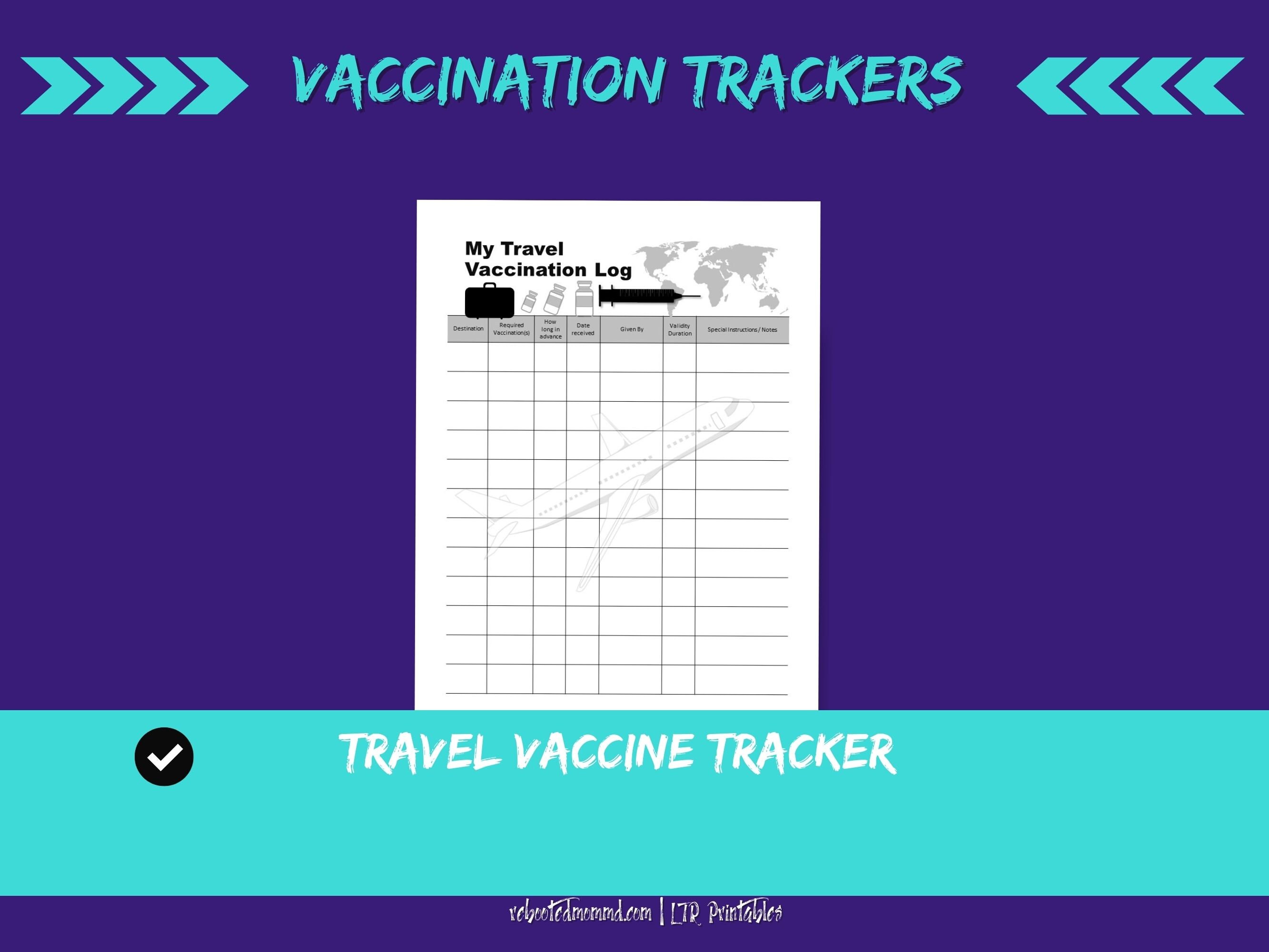 Vaccination Tracker Printables Vaccine Checklist Children's Vaccine ...