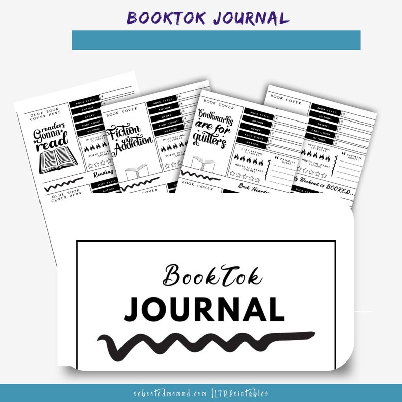 Booktok Journal Book List Printables Journal for Books - Etsy
