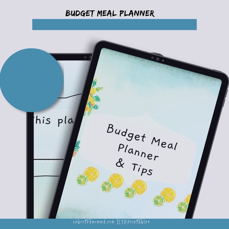 Budget Meal Plan Printables | Grocery List | Meal Planner | Meal Tips ...