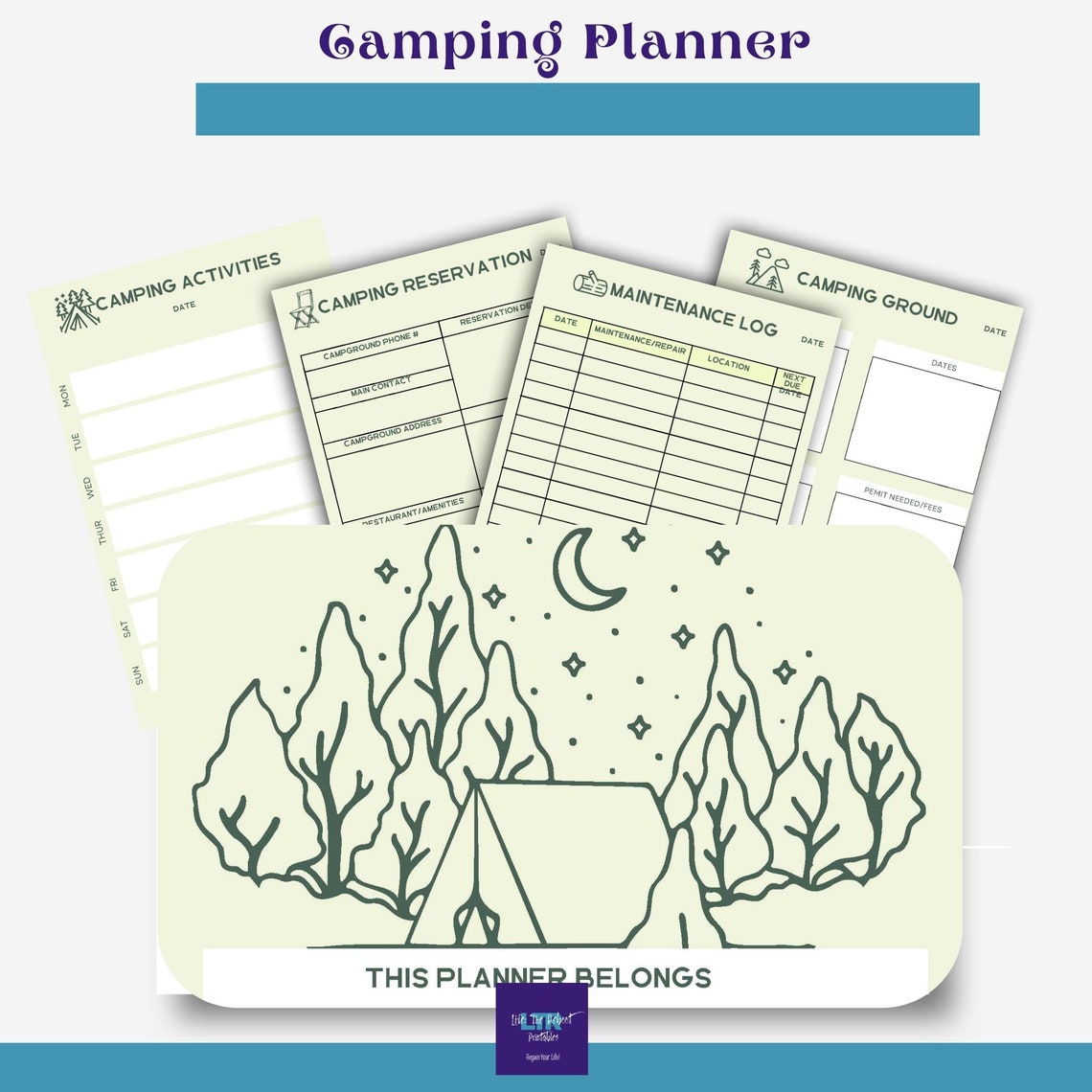 Complete Camping Journal Pages | Camping Planner, Packing Lists ...