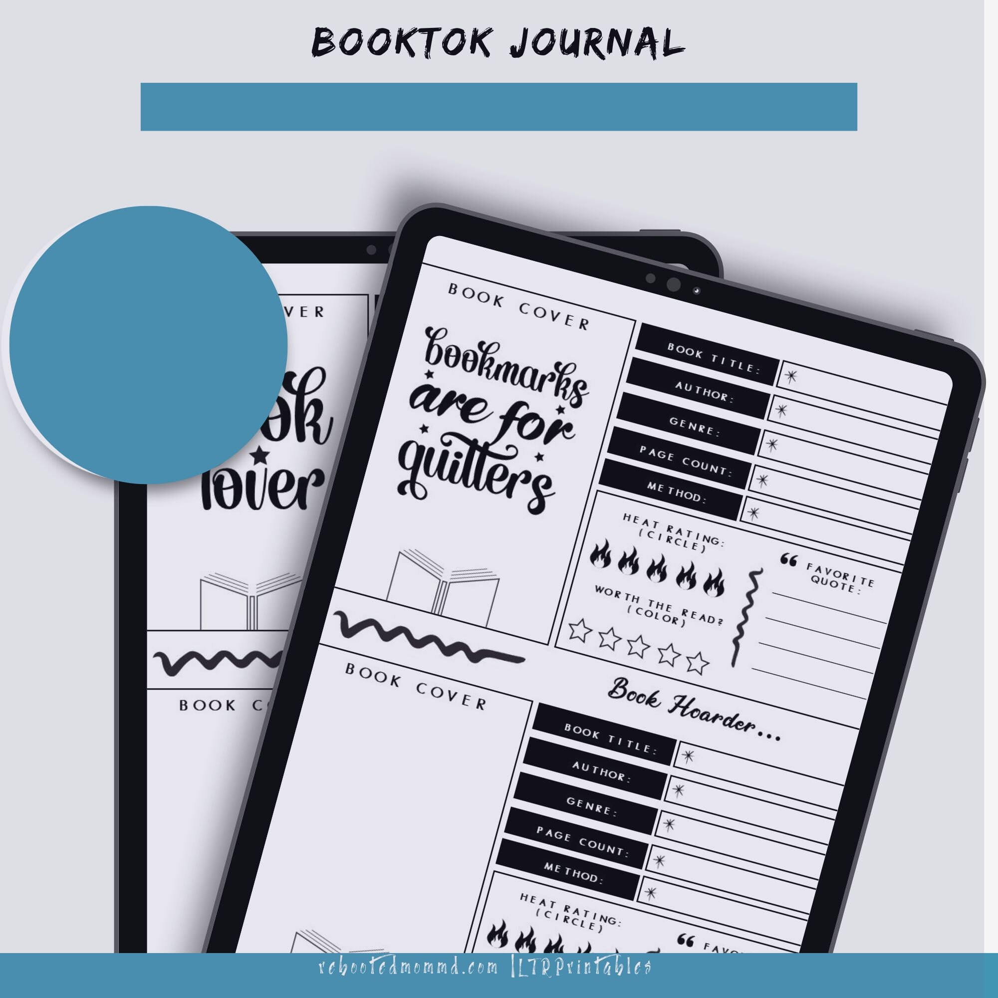Booktok Journal Book List Printables Journal for Books Book Notes Pages ...