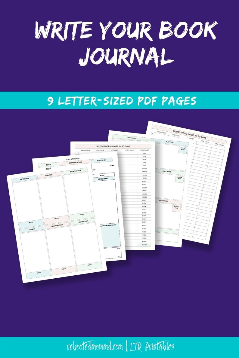 Write Your Book Journal Writing Journal Writing Guide Finish Your Book ...