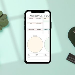 Astronomy Logbook Printable Pages | Telescope Diary (instant Download ...