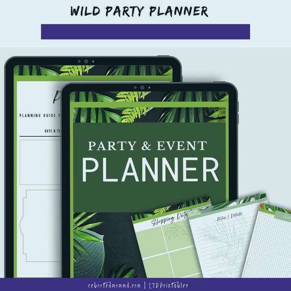 Party Planner Printables Jungle-themed Party Planner | Etsy