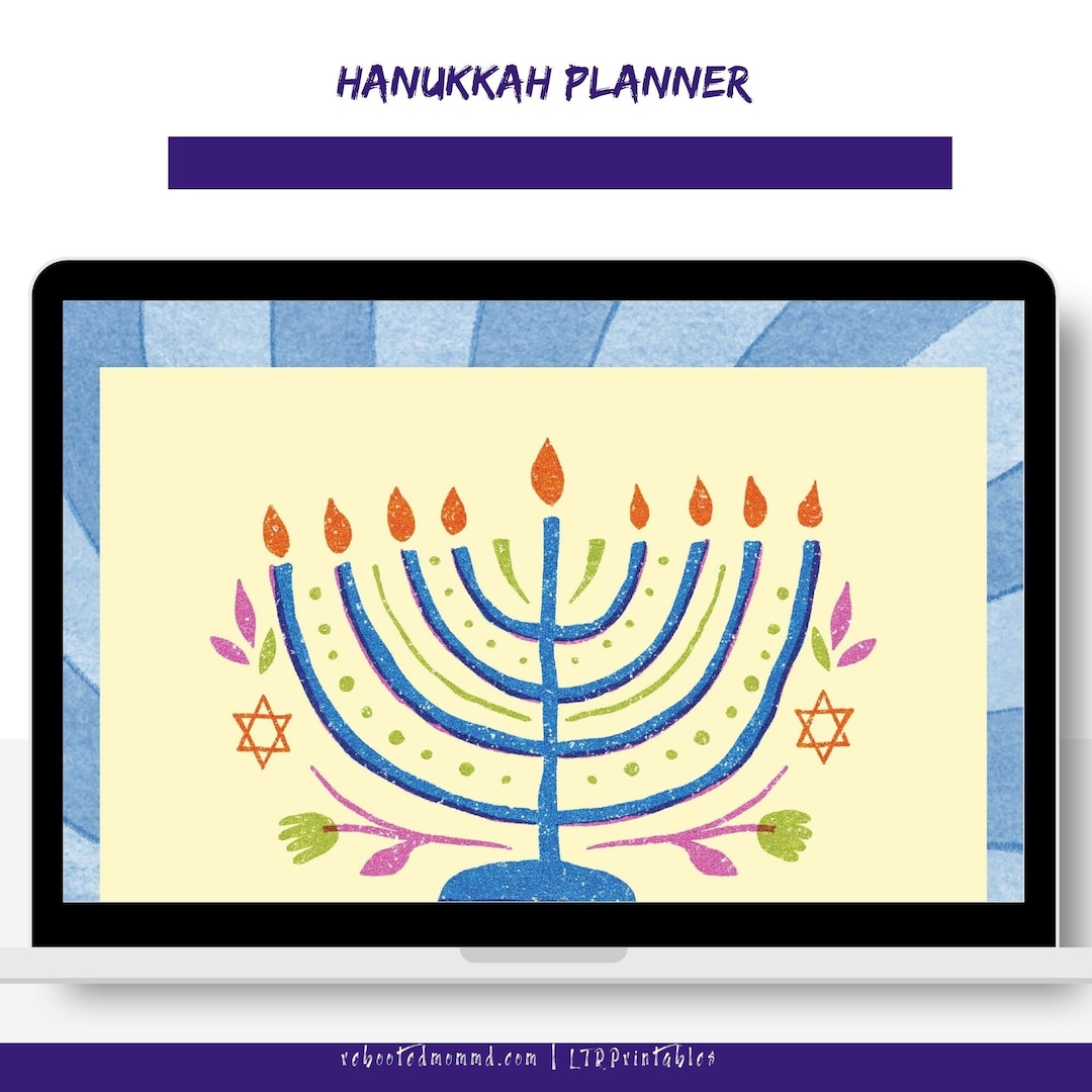 Hanukkah Printable Planner Hanukkah Journal Holiday Budget Planner ...