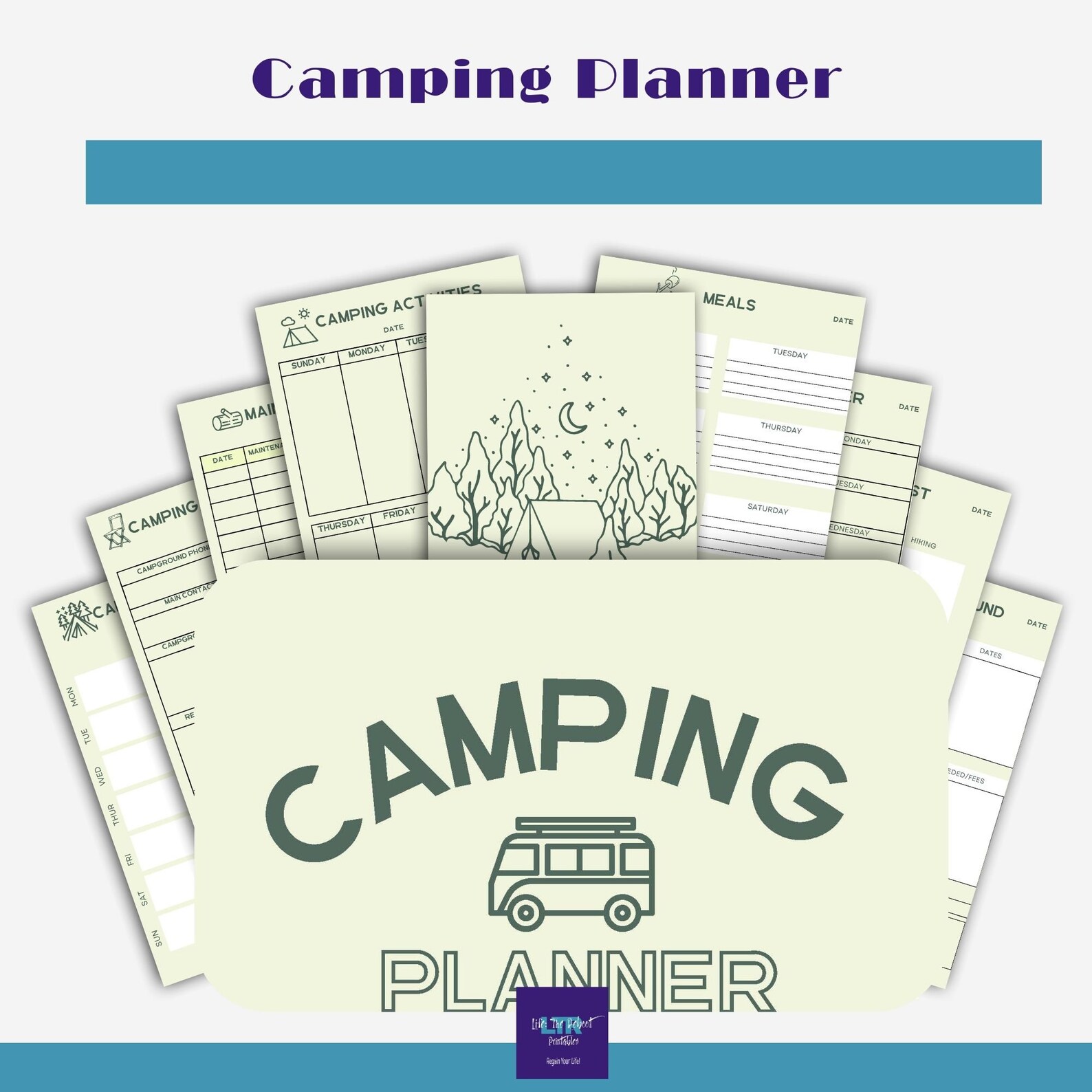 Complete Camping Journal Pages | Camping Planner, Packing Lists ...