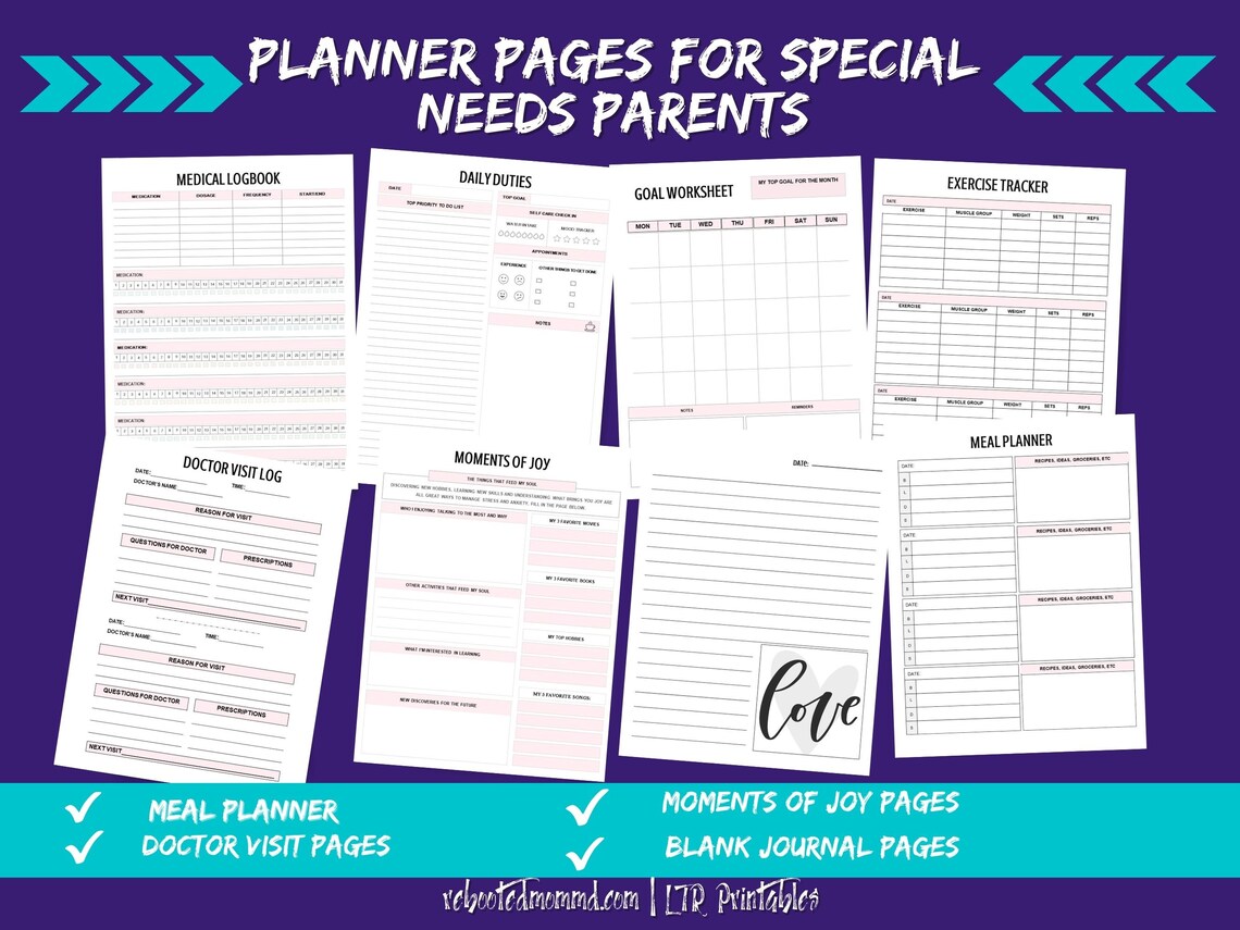 Special Needs Journal Printable Pages | Special Needs Binder | Autism ...