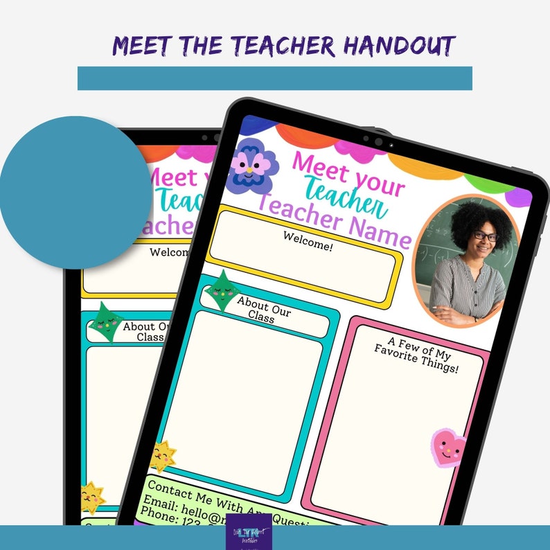 Meet the Teacher Banner Template Introduce Yourself to - Etsy