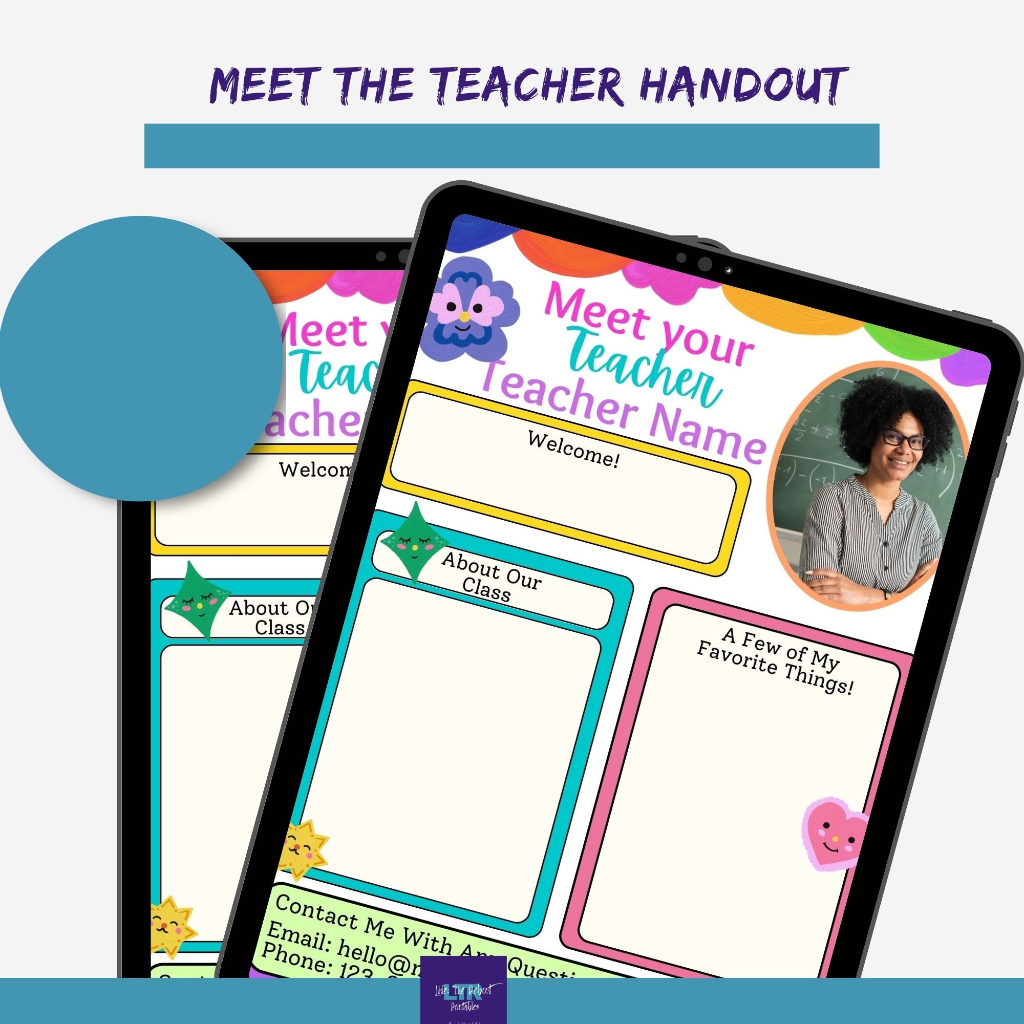 Meet the Teacher Banner Template Introduce Yourself to - Etsy