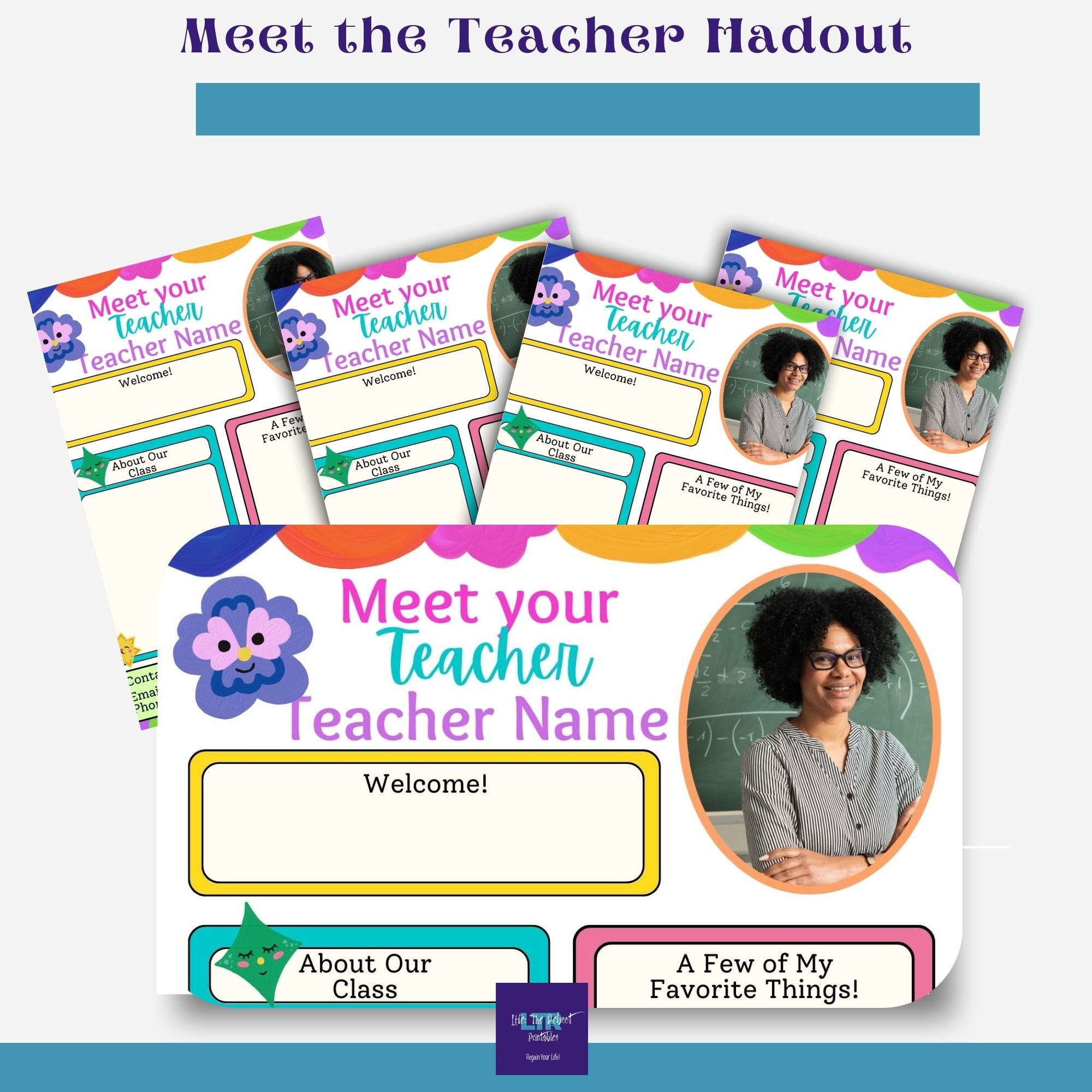 Meet the Teacher Banner Template Introduce Yourself to - Etsy