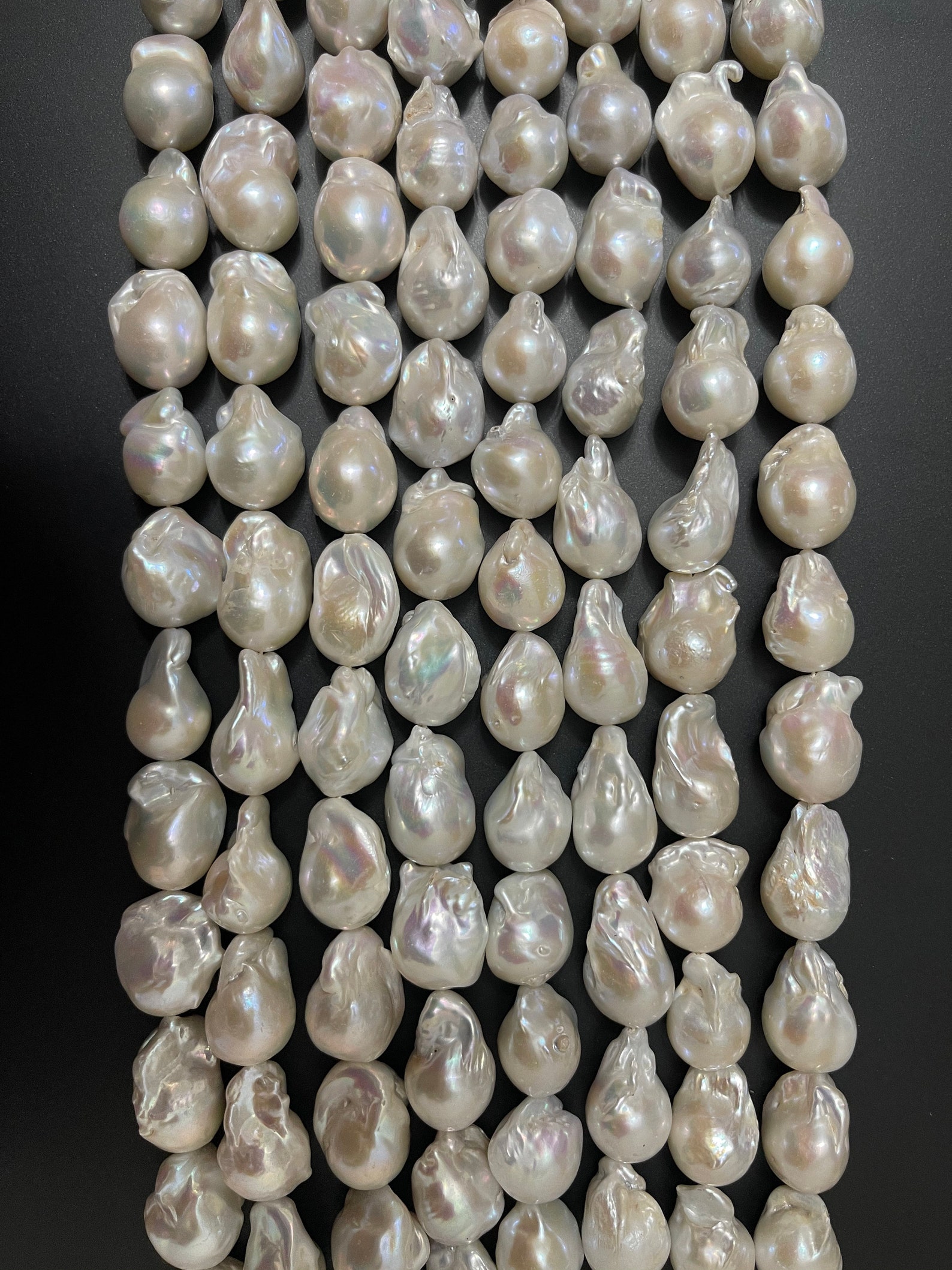 Baroque Pearls, 14-18mm X 18-26mm Large Nucleated Baroque Pearl ...